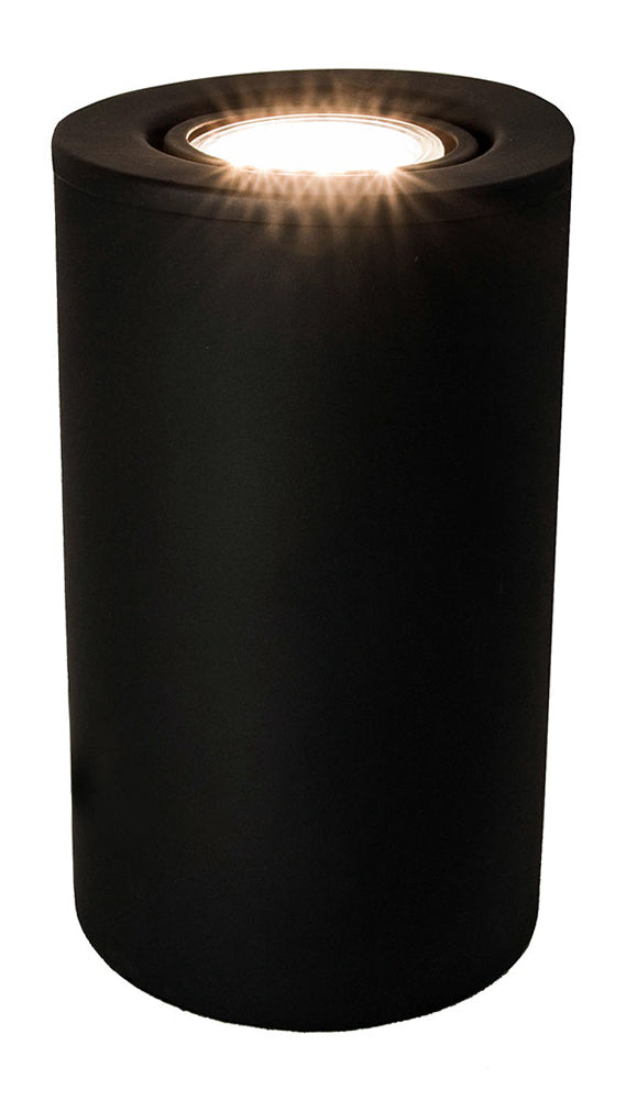 Matt Black GU10 Floor or Table Lamp Uplighter with Tilt Capability